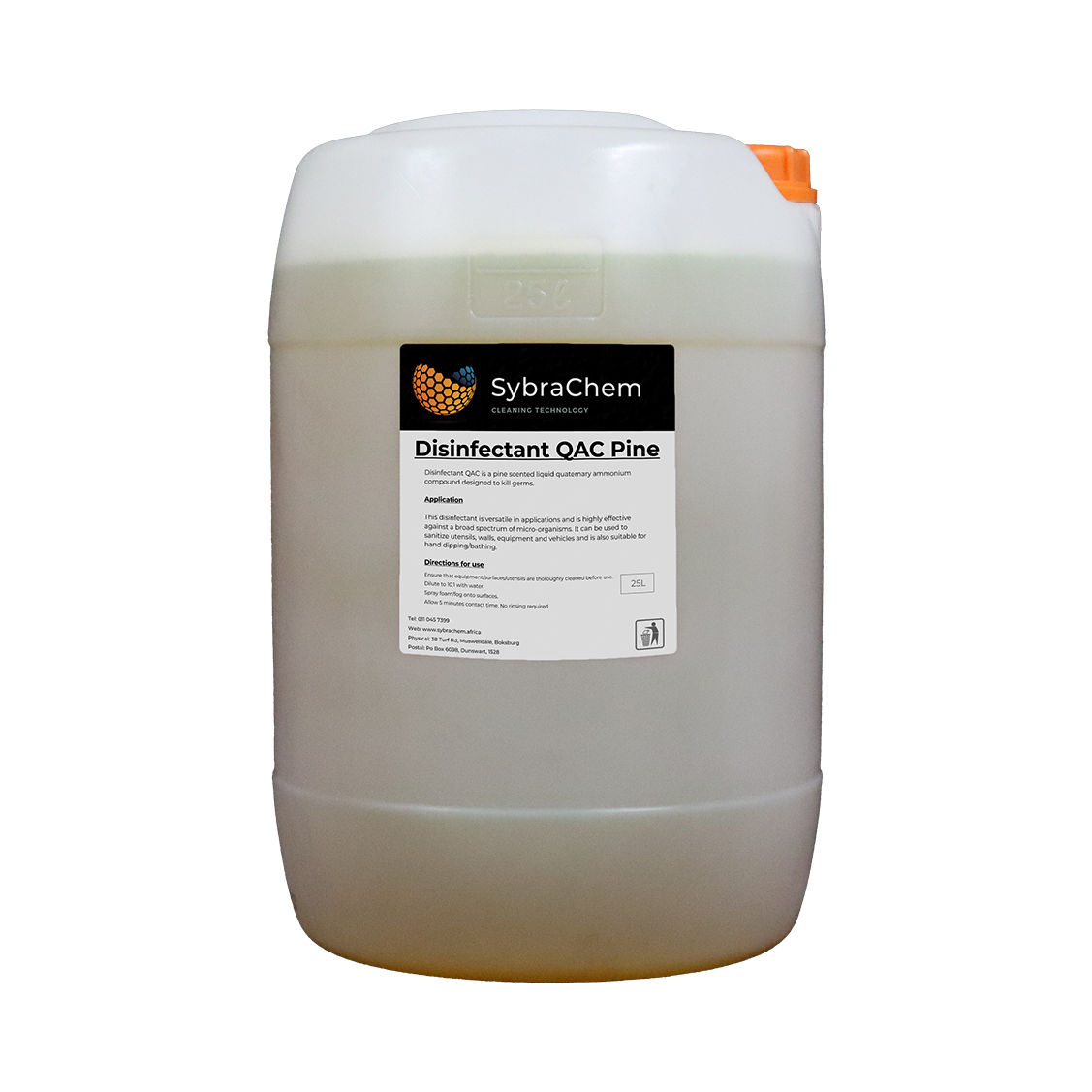 Disinfectant QAC - Pine - 25L Pail – SybraChem